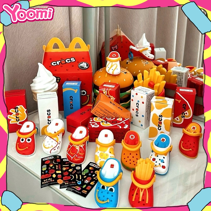 Yoomi Mcdo Crocs Keychain 2024 McDonald's X Crocs Slipper Pendant ...