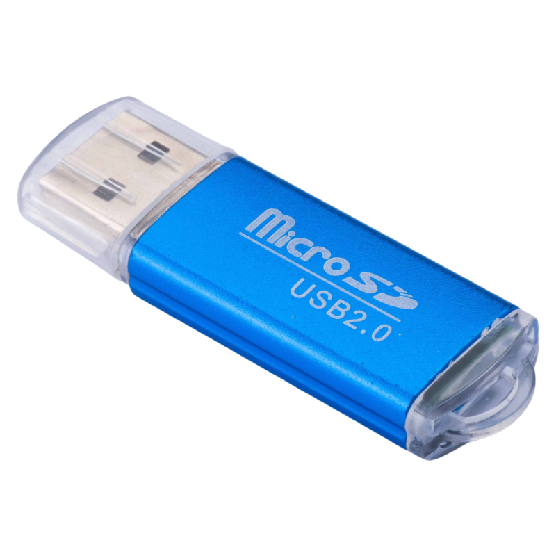 Metal Bright Color USB2.0 Card Reader, Aluminum Alloy Shell Single ...
