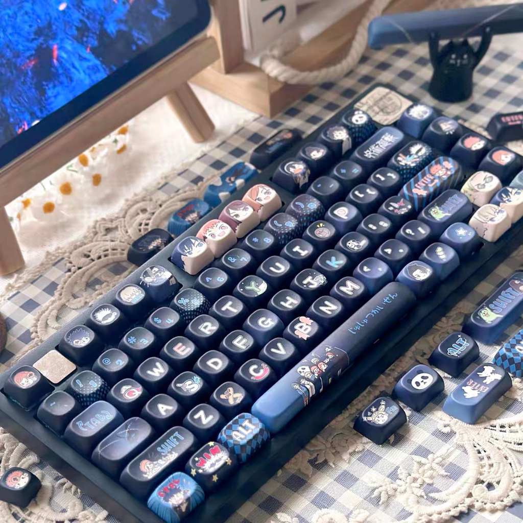 Jujutsu Kaisen Theme Keycaps 128 Keys MOA Height PBT Material Keycap ...