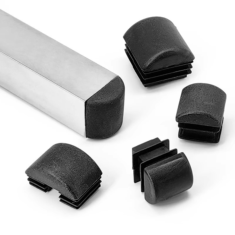 16mm-60mm Half Round head Black White Plastic Hollow cover Blanking end ...