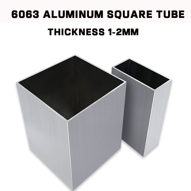 6063 Aluminum Square Tube Profile Aluminum Alloy Square Pass Flat Pass ...