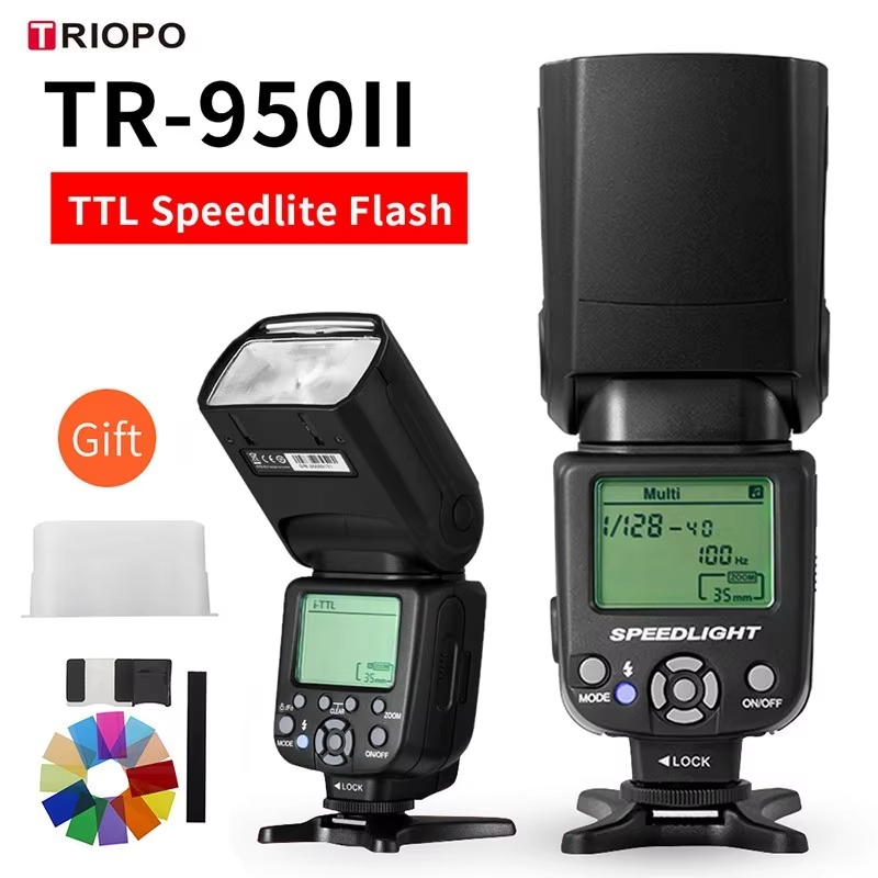 Triopo TR-950II Flash Light Speedlite + G4 2.4G Wireless Transmission ...