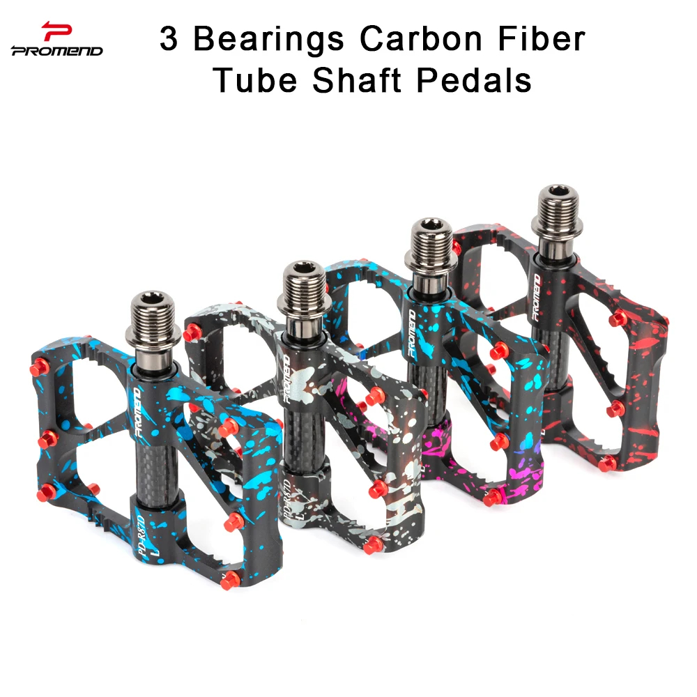 PROMEND MTB Pedals Ultra-light 3 Bearings Pedal Road Bike Splashed ...