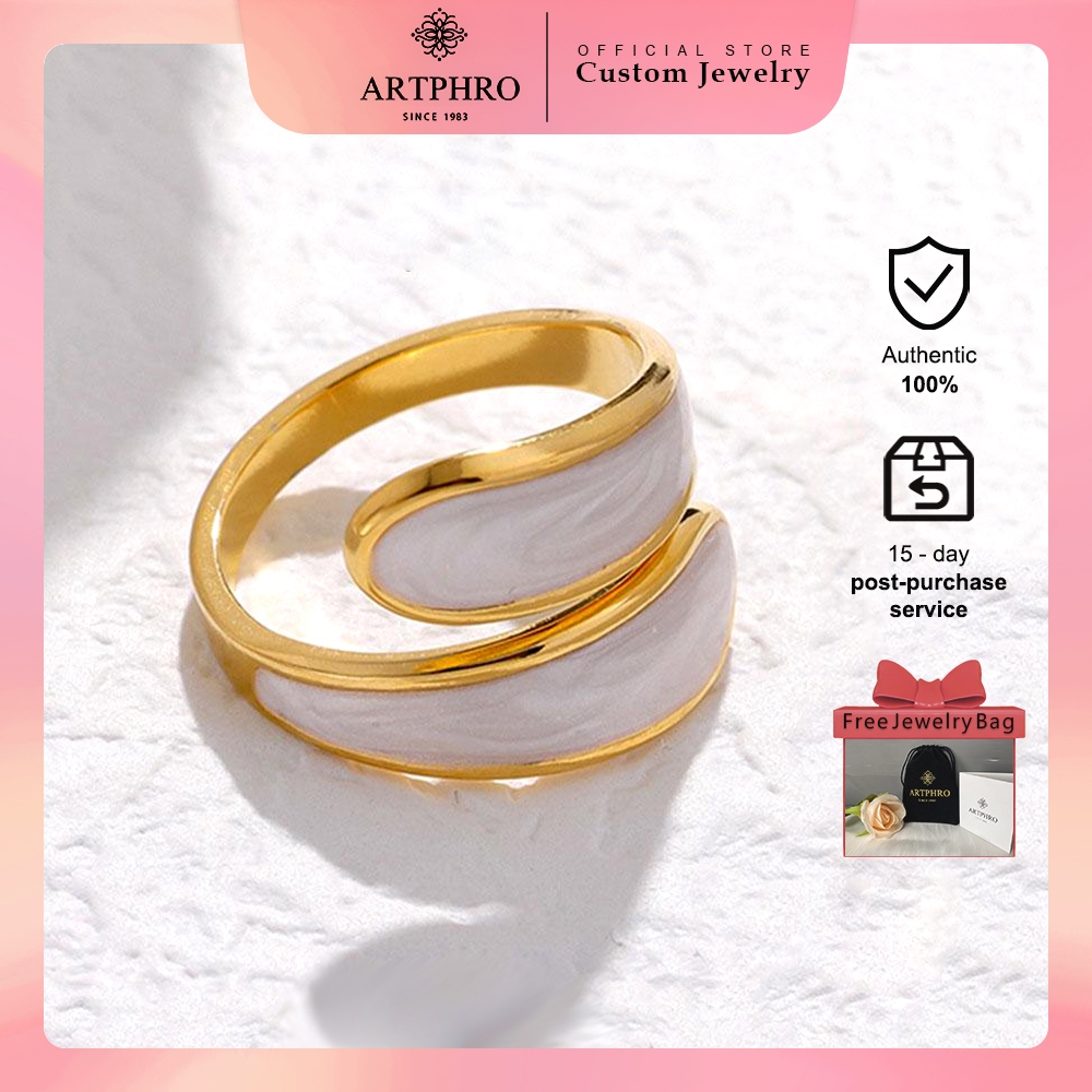 ARTPHRO Stainless adjustable ring for Women ring gift for gf for girls ...
