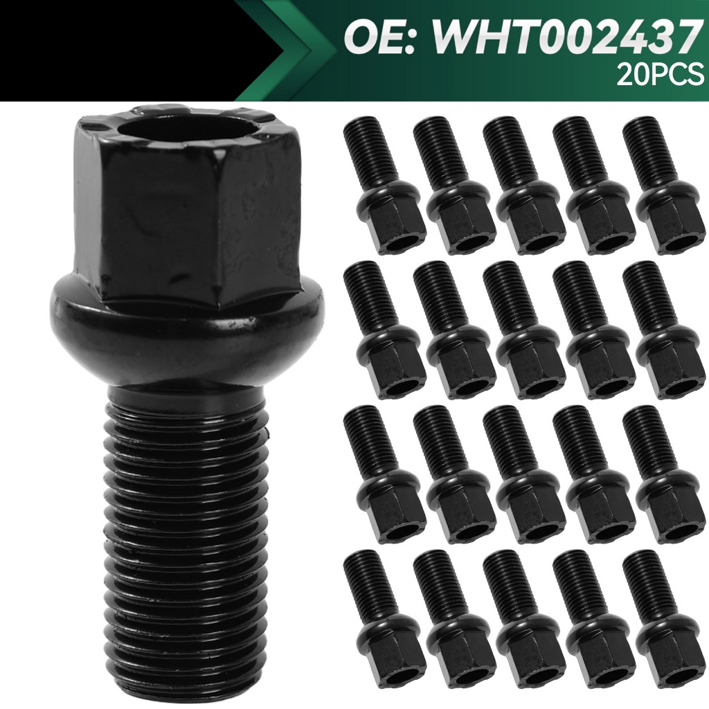 20x M14x1.5mm Car Wheel Lug Bolts Nuts 28mm For VW Beetle Golf Jetta ...