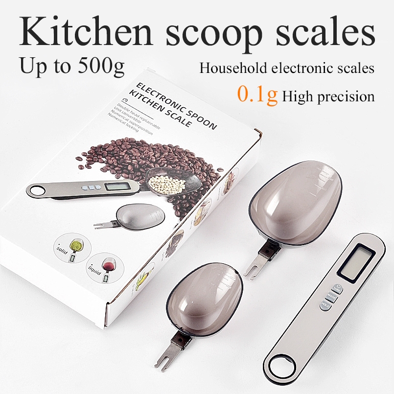 Stainless steel measuring spoon scale 500g/0.1g household electronic ...