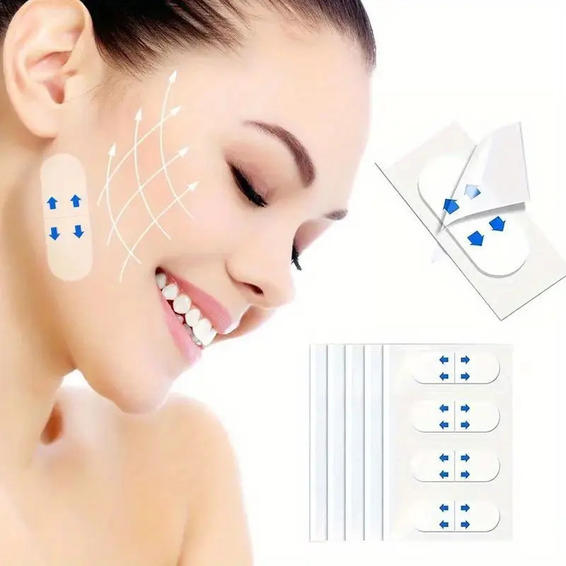 60pcs/120pcs Instant Face Neck And Eye Lift Face Lift Tapes ，V-shaped ...