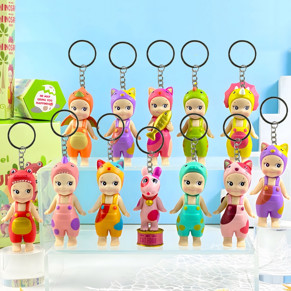 12Pcs/Set 8cm Japan Anime Character Goods Sonny Angel Key Chain ...