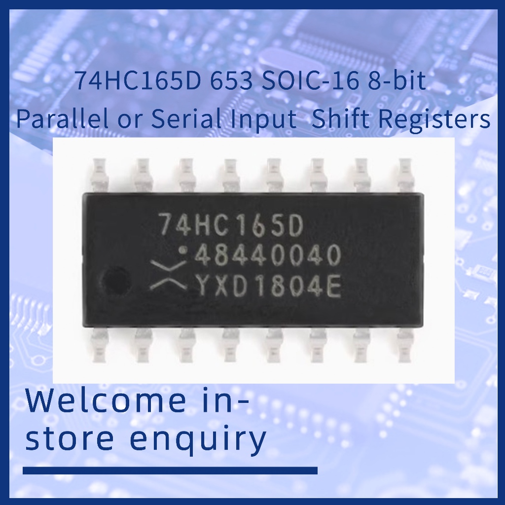 74HC165D 653 SOIC-16 8-bit Parallel or Serial Input Shift Registers | Shopee Philippines