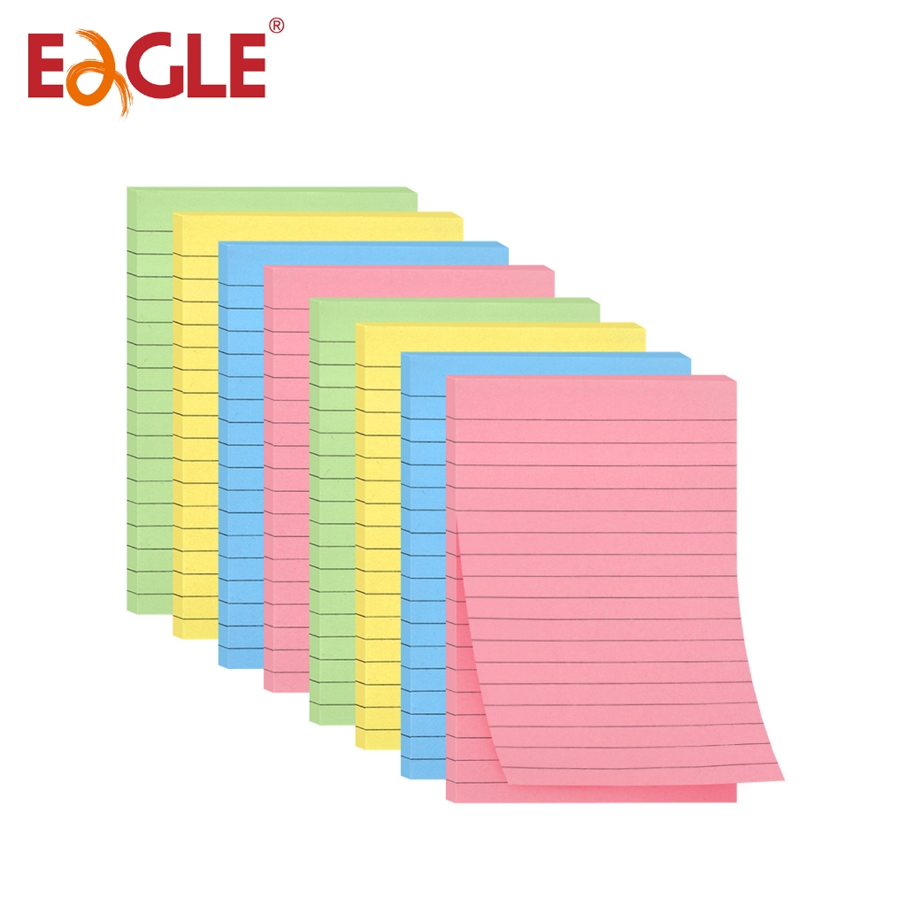 EAGLE 200 Sheets Notebooks with Lines Planner Book Sticky Notes Self ...