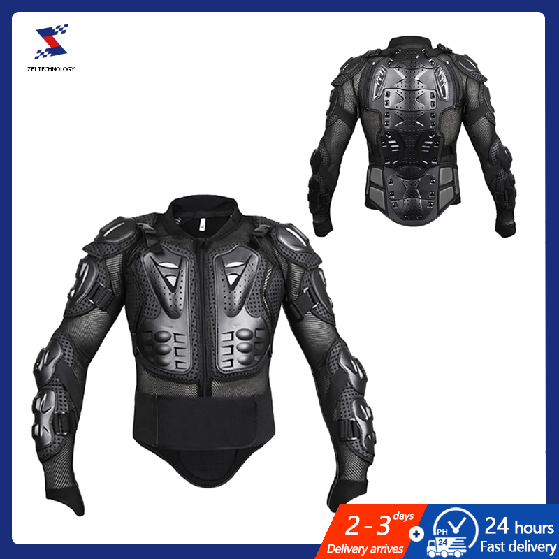 Motorcycle Armor Jacket Full Body Spine Chest Protection Motocross Off ...