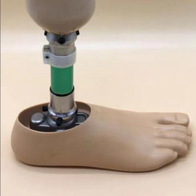 Prosthetic accessories for prosthetic limbs: foot plate, sole, ankle ...