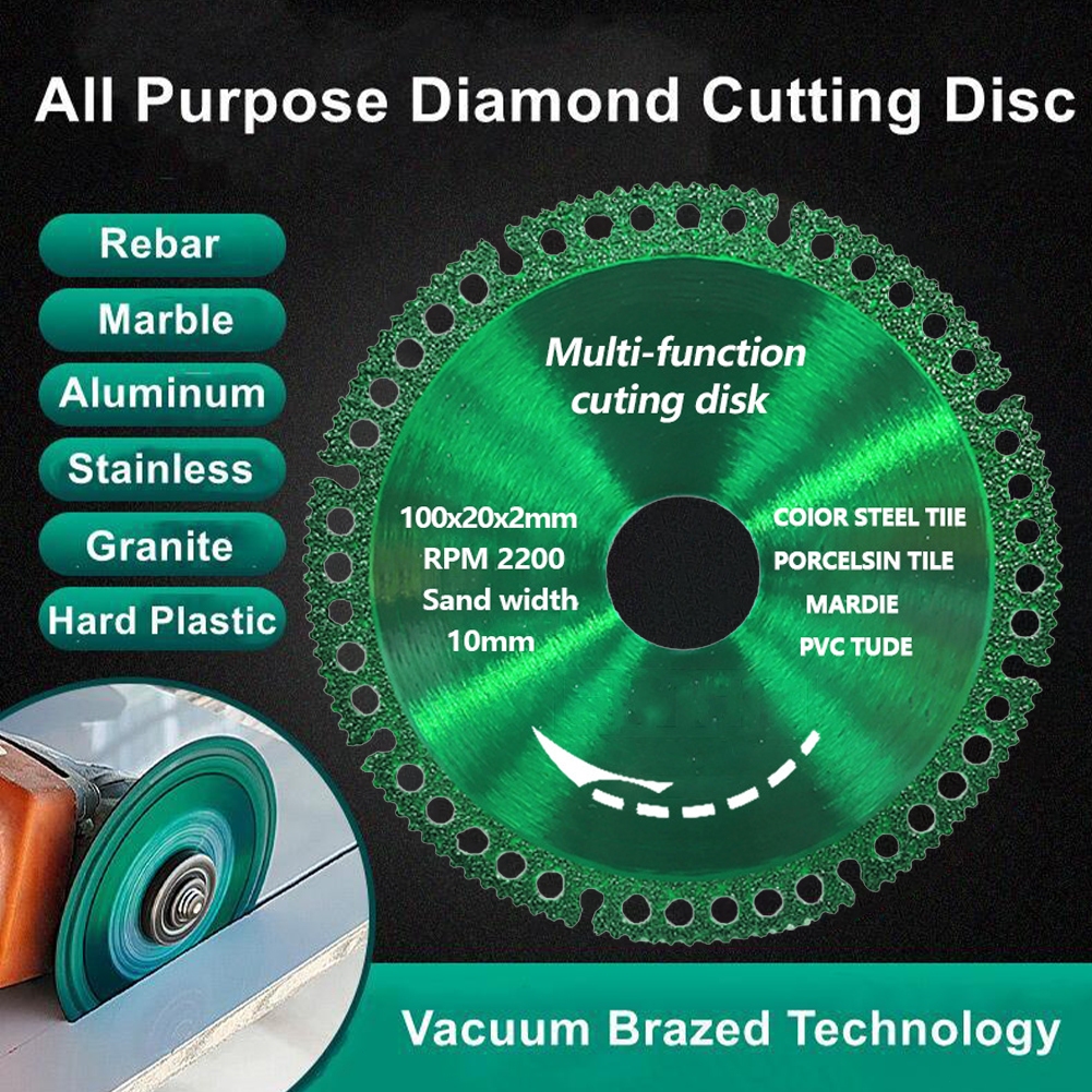 3PCS 6 in 1 Diamond Cutting Disc Tile Rock Slab Marble Tile Metal Angle ...