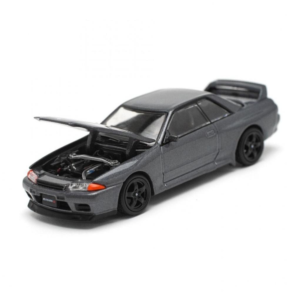 Poprace PR640101 1/64 GT-R R32 Gun Grey Metallic Diecast Scale Model ...