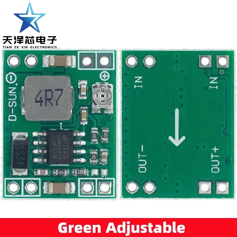 MP1584EN DC-DC Step-Down Power Supply Module 3A Adjustable Step-Down Module Smaller than LM2596 ...