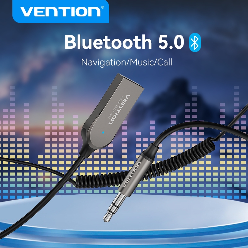 Vention Bluetooth Aux Adapter Wireless Car Bluetooth Receiver USB to 3 ...