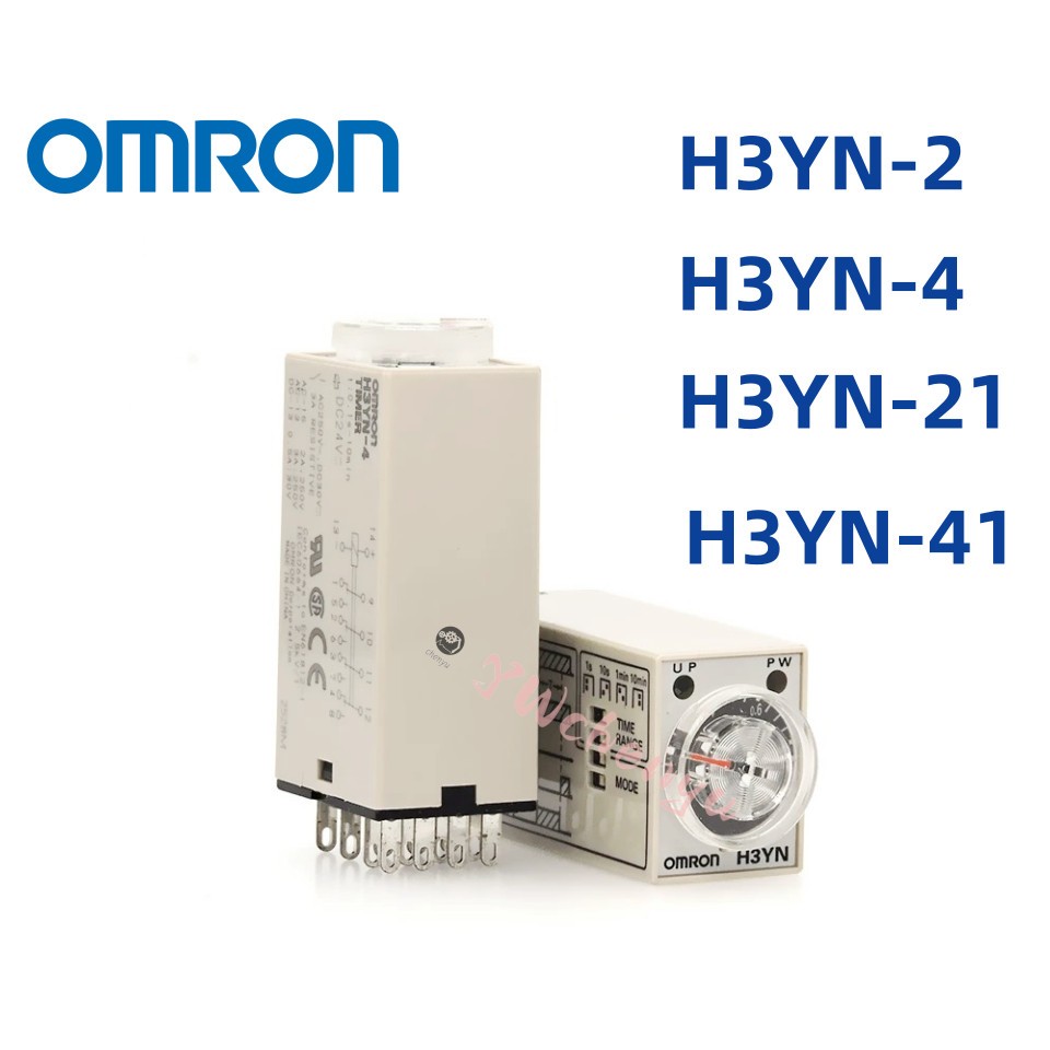 Omron Time Relay H3YN-2 21 H3YN-4 1 Second 10 Seconds 1 Minute 10M Adjustable Timer 24DC ...