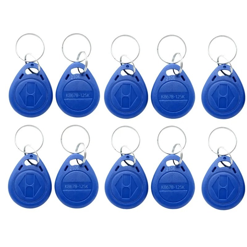 10Pcs 125khz ID ReWritable Writable RFID Keyfobs Key Token Tag Access ...