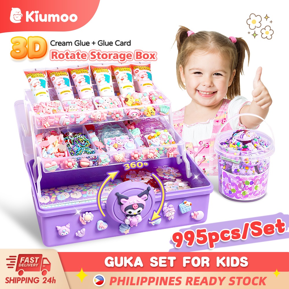 Guka Set Box 3-Layer Storage Box DIY Phone Case Cream Glue Guka Large ...