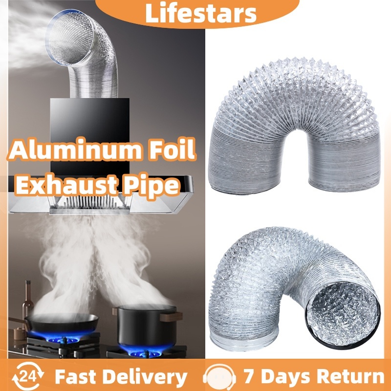 3M Aluminum Foil Exhaust Pipe for Kitchen Range Hood Flexible Aluminium ...