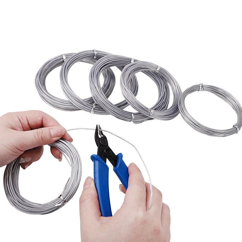 5/10meters 1.2-3mm Aluminum Wire Thread DIY Handmade Accessories Wire ...