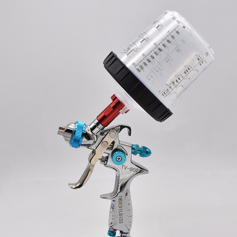 HVLP Spray Gun With Adapter No Clean Cup 600cc or 400cc Spray Gun with ...