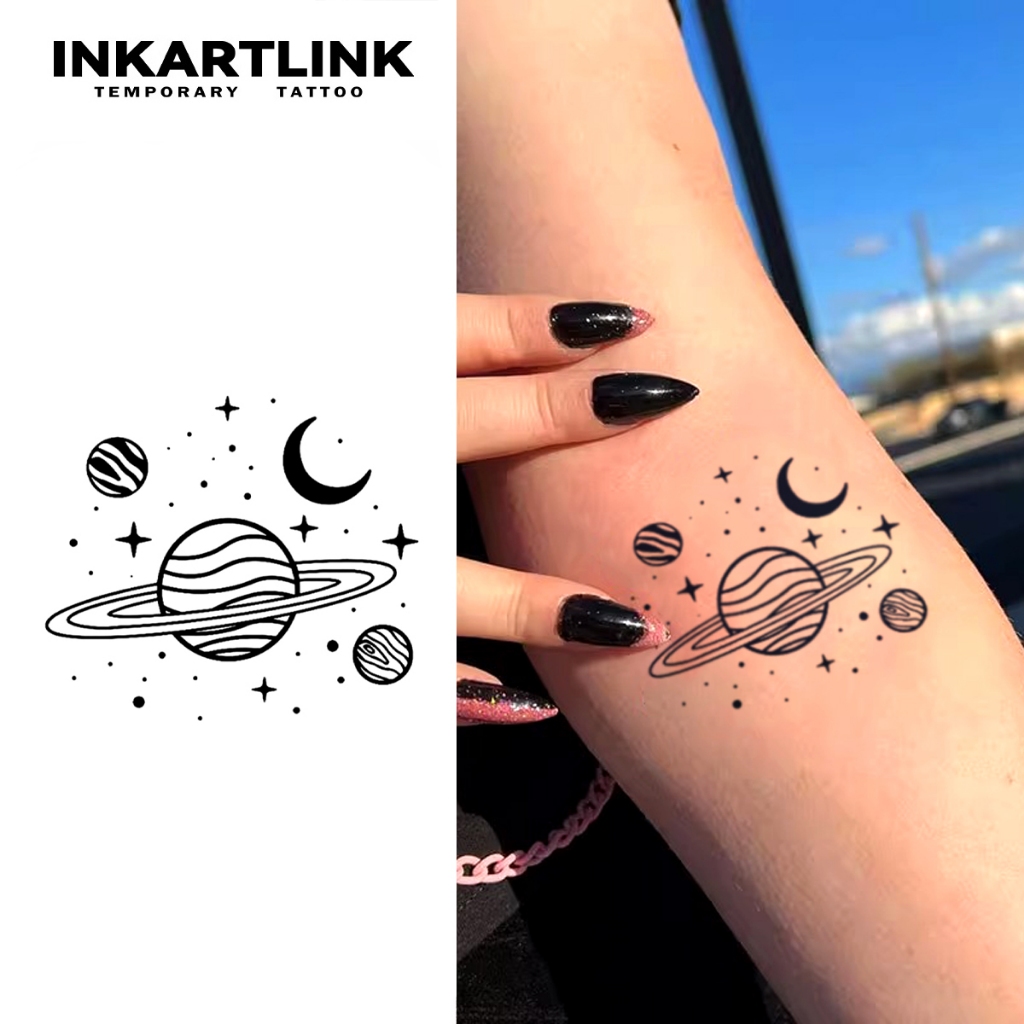 Inkartlink Galaxy temporary tattoo stickers, waterproof long-lasting ...