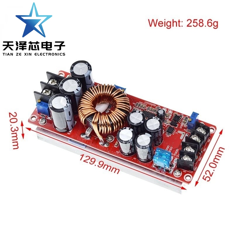 1200W 20A DC Converter Boost Step-up Power Supply Module IN 8-60V OUT ...