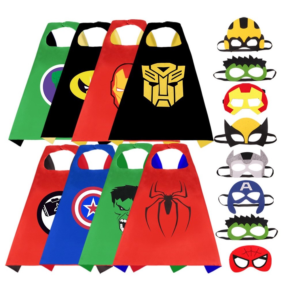 Superhero Capes for Kids, Hero Capes and Masks Fit for 4-12years old ...