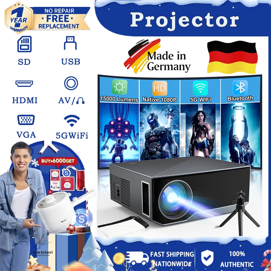 Popular Portable Smart 4K Projector WiFi Bluetooth HDMI USB Projector ...