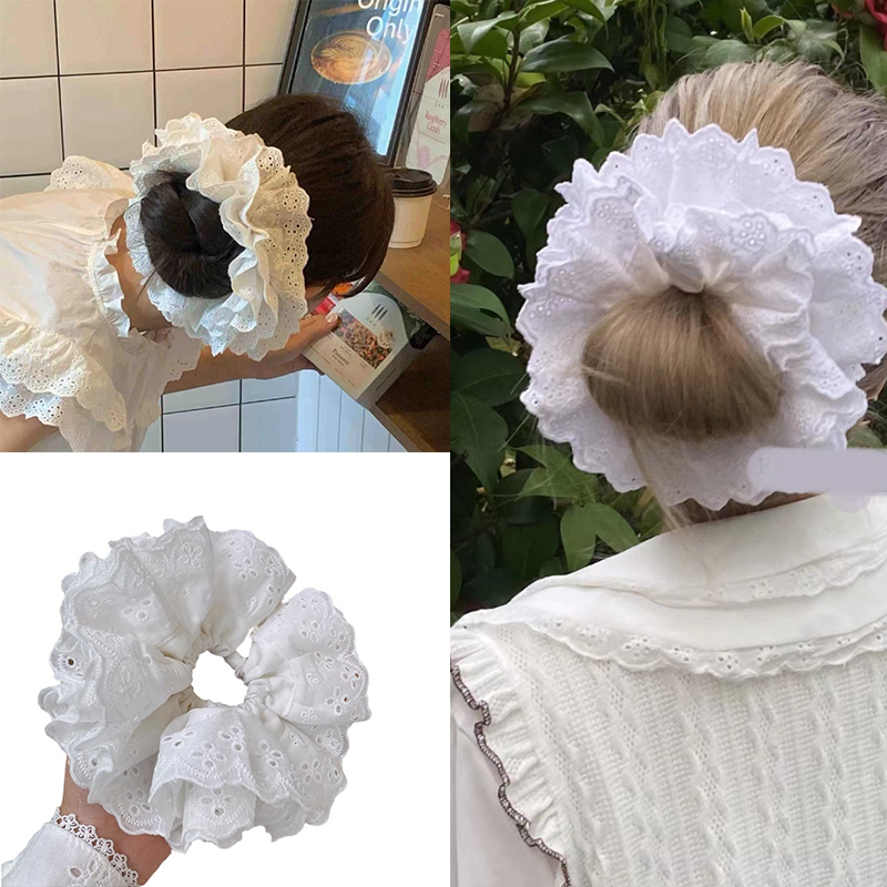 HY simple retro Hair pillar splicing lace laminated large-sized hair ...