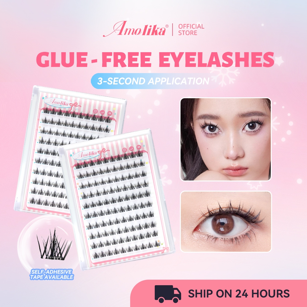 AMOLIKA Glue-free Eyelashes Lazy Sunflower Large-capacity Mirrored ...
