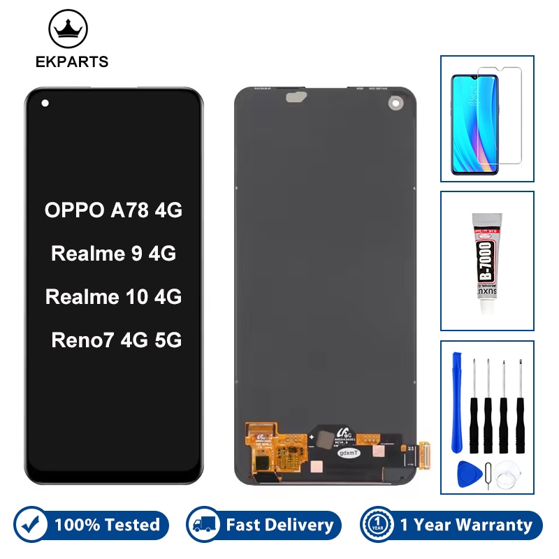 Top Quality LCD For OPPO A78 Realme 9 10 Reno7 4G 5G CPH2565 CPH2371 ...