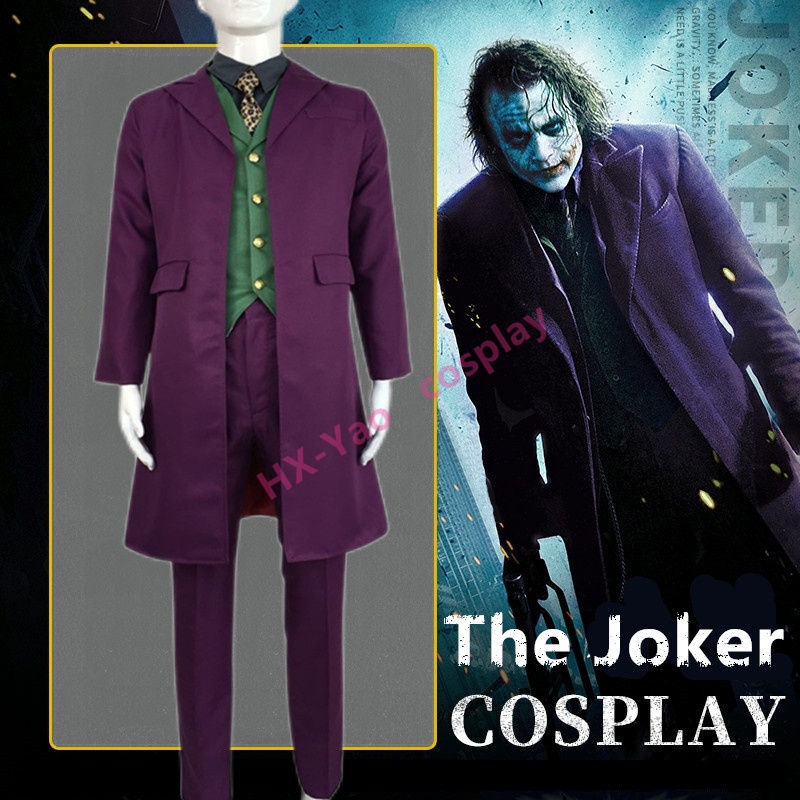 【HX-YAO】The Dark Knight cosplay Heath Ledger Joker คอสเพลย์ฮาโลวีน ...