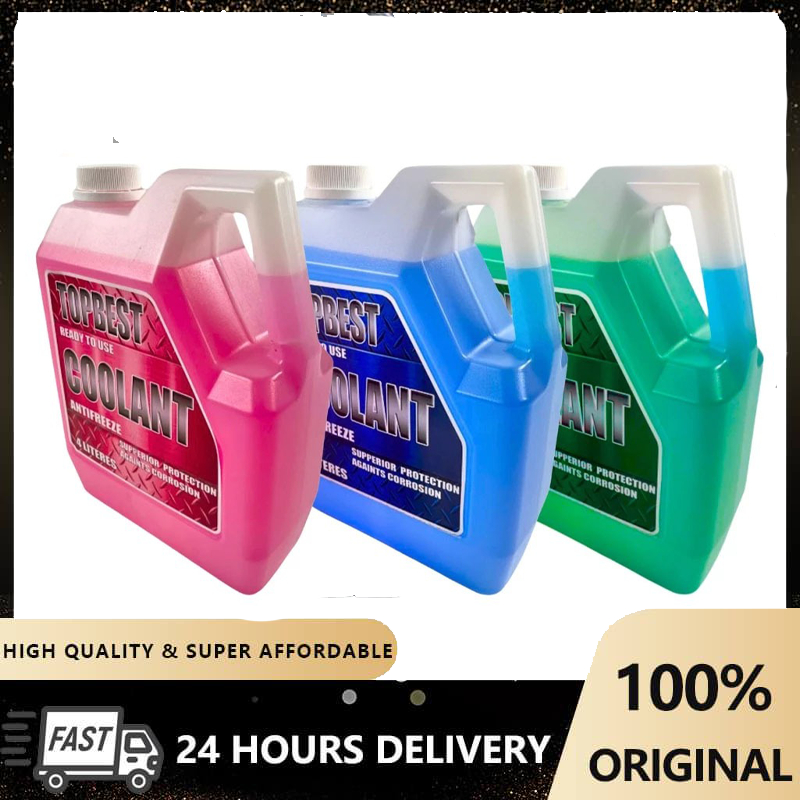 4 Liters Coolant Topbest Brand Yamas Motorcycle Accessories | Shopee ...