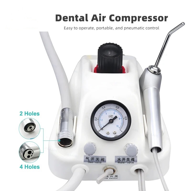Dental Portable Air Turbine Unit for Compressor Handpiece 2/4 Holes ...