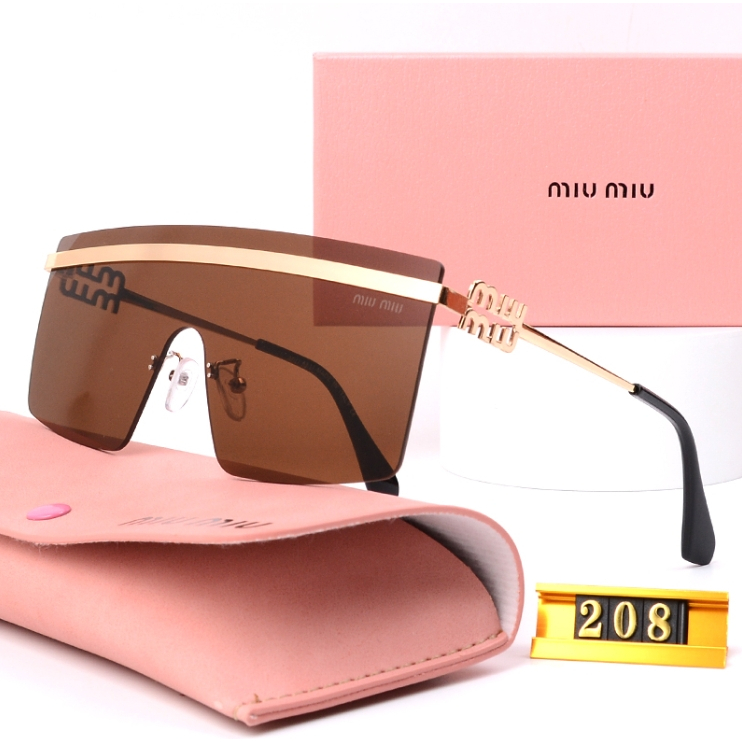 Miu miu New Product Rimless Sunglasses Fashion Trend Unique Logo ...