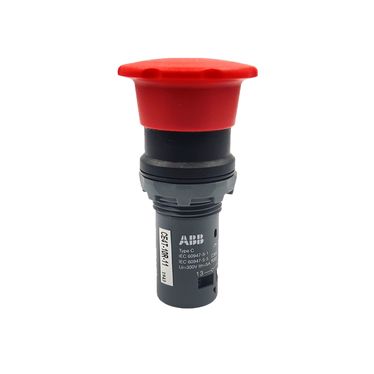 Abb Mushroom Head Emergency Stop Push Button Switch Torque Release CE4T-10R-01-11 CE3T-10R-01-02 ...