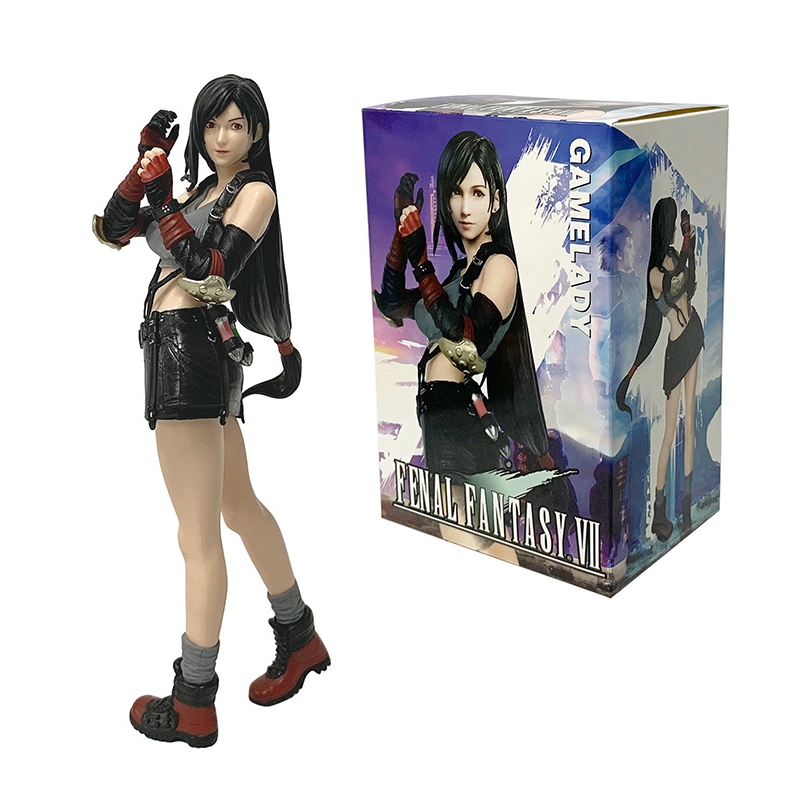 20cm Final Fantasy VII Game Figure TifaLockhart Fighting Goddess Tifa ...