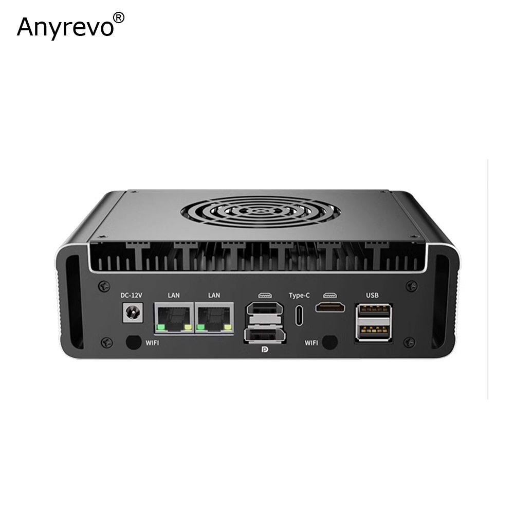 With Fan Mini PC Intel Core i3-1215U N100 Quad Core Mini PC with 2 LAN ...