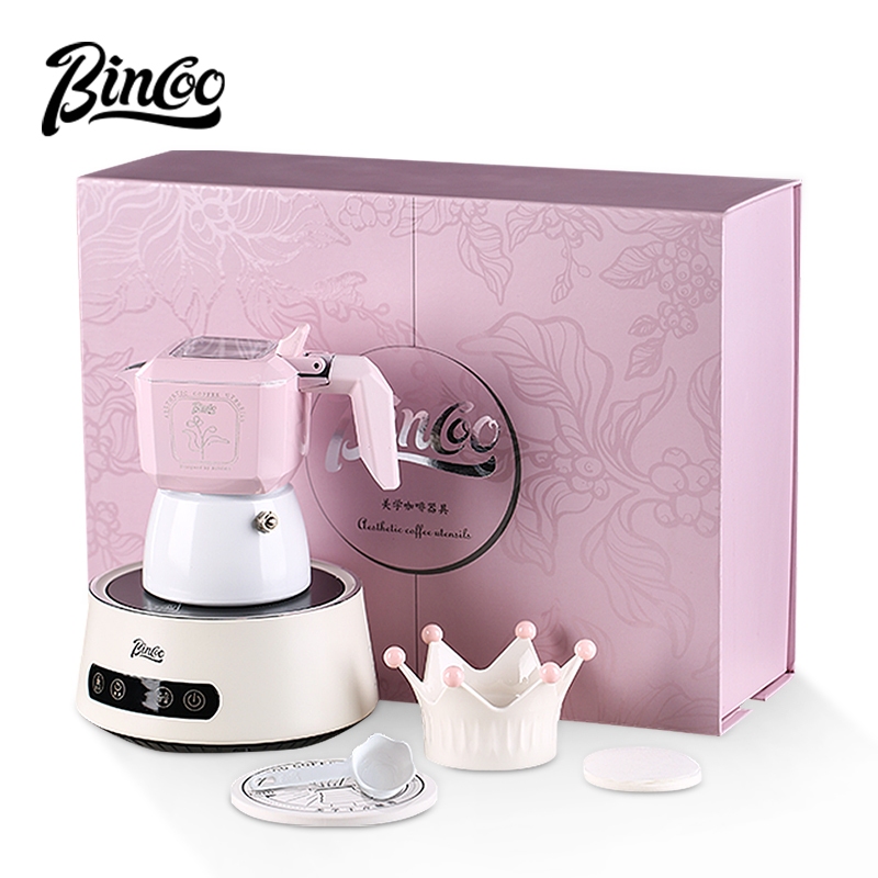 BINCOO Birdie Double Valve Moka Pot Gift Set Coffee Maker Coffee Tools Complete Set for Home ...