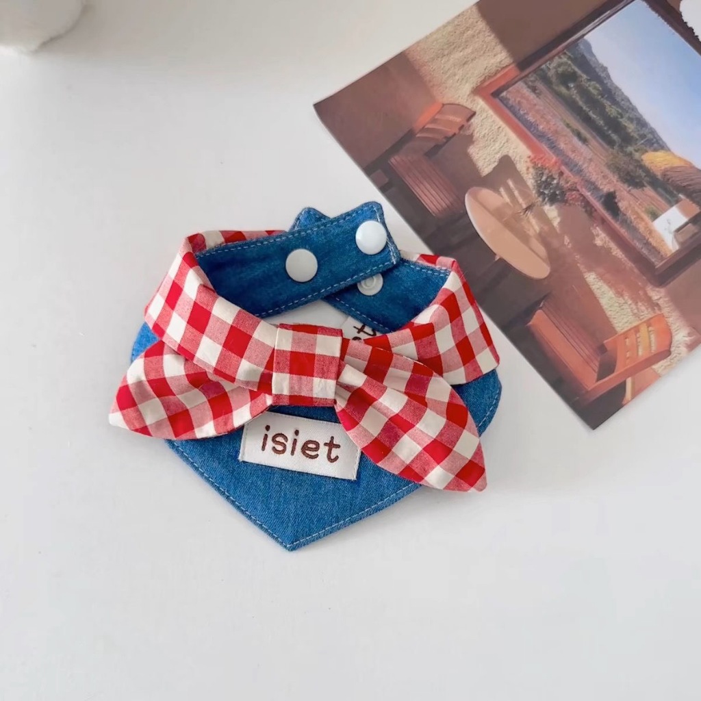 Isiet Pet Bib Dog Cat Bib Bib Pet Scarf Collar Cat Dog Saliva Towel ...