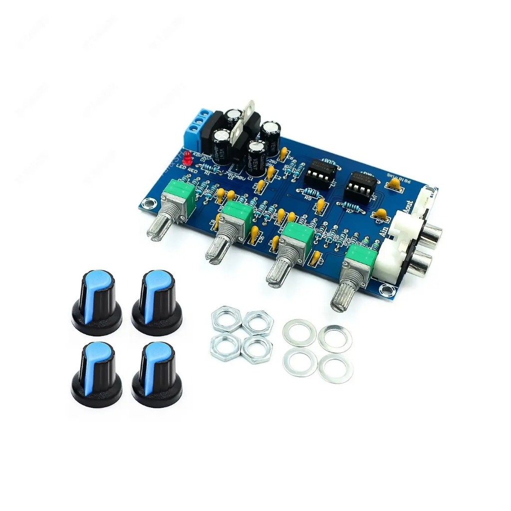 XH-M164 NE5532 Stereo Pre-amp Preamplifier Tone Board Audio 4 Channels ...