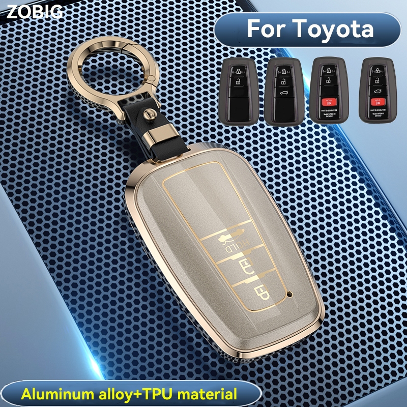ZOBIG NEW Aluminum alloy+TPU pattern Car Key Cover Case fit for Toyota ...