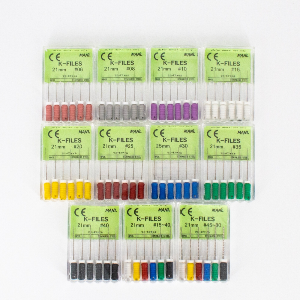 6Pcs/Pack Dental Stainless Steel Endodontic K Files Hand Use Files 21 ...