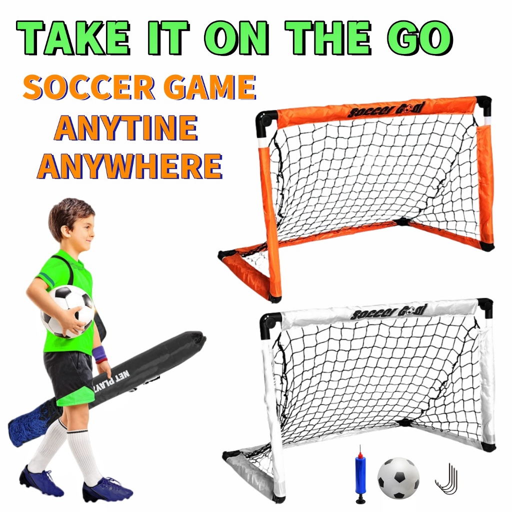 Foldable children's soccer goal indoor soccer outdoor portable soccer ...
