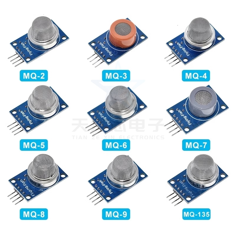 MQ Series MQ-2 MQ-3 MQ-4 MQ-5 MQ-6 MQ-7 MQ-8 MQ-9 MQ-135 Gas Sensor Module PCB FC-22 empty board ...