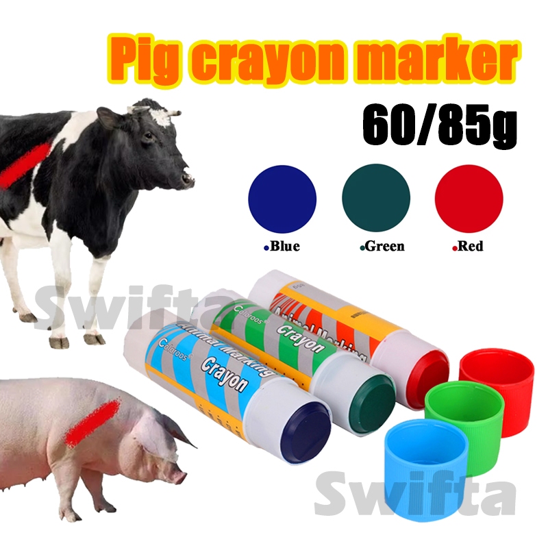 Pig crayon marker stick Color marking identify pen for aniaml pig ...
