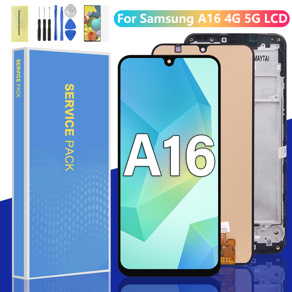 AMOLED Samsung Galaxy A16 4G 5G LCD A16P Display Touch Screen SM-A166P ...