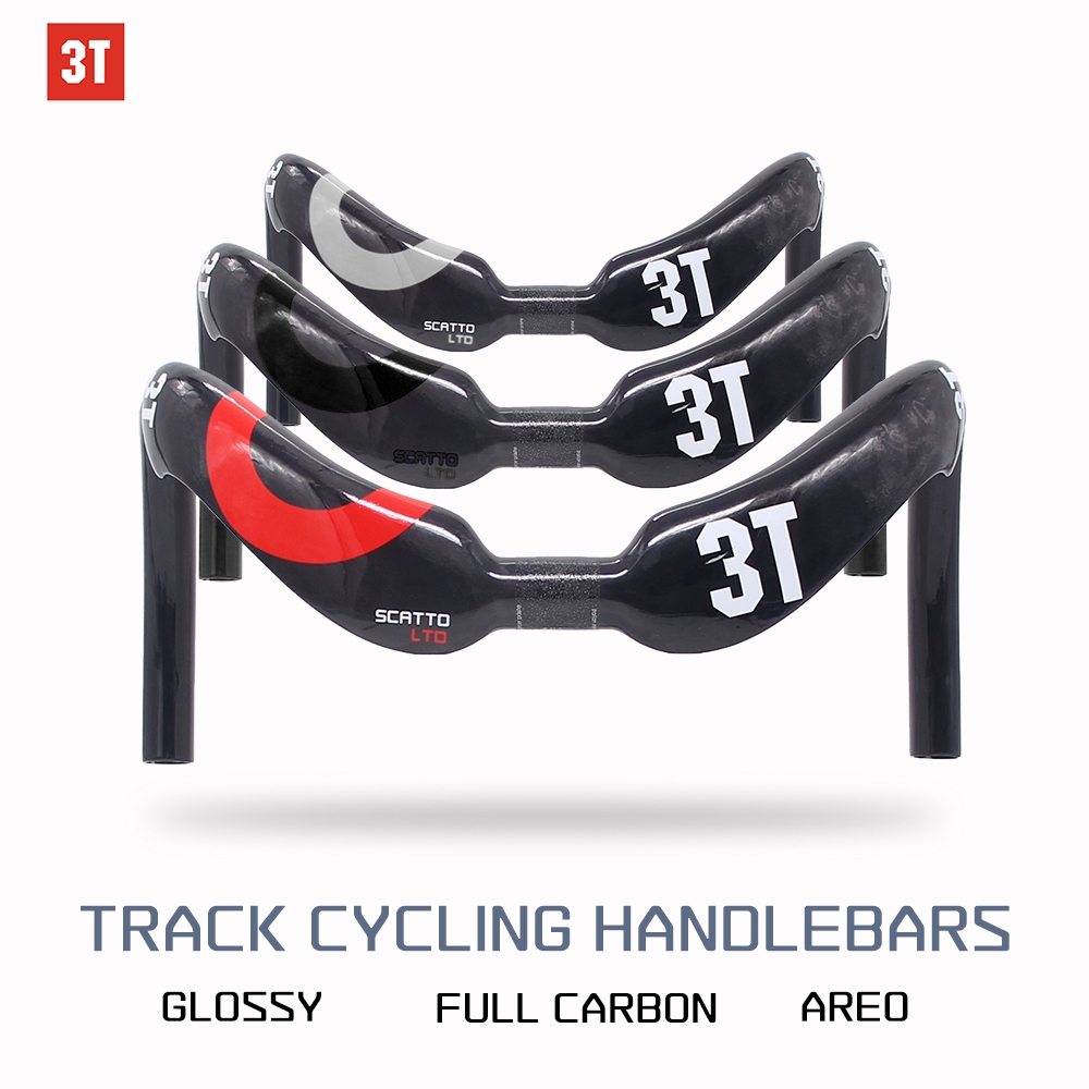 3T Cycling SCATTO LTD Track bar Full Carbon Road Handlebar Gloss 31.8mm,370mm,385mm,Track ...